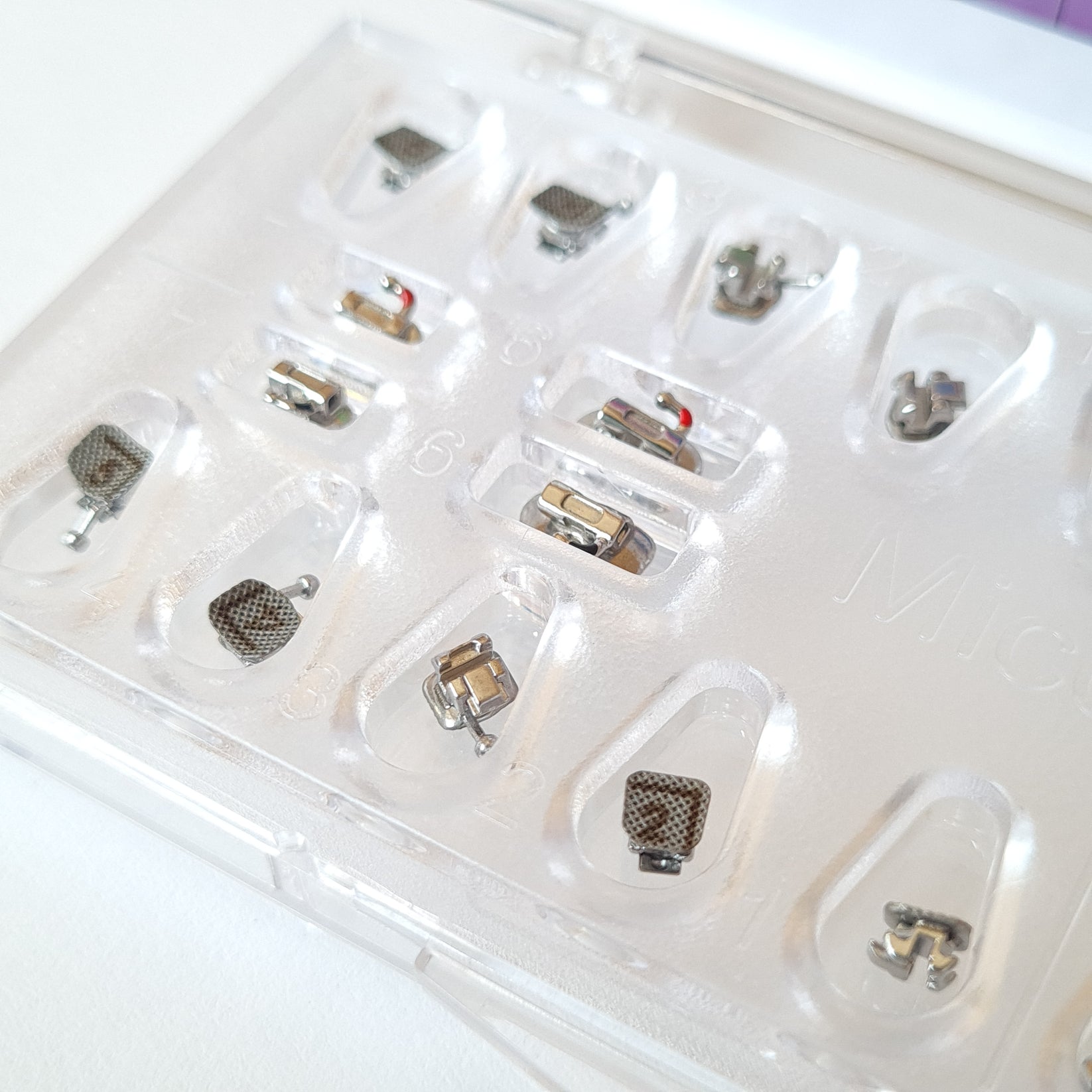 Self-Ligating Metal Brackets Mico One®Orthodontics, 1 SET Hook 3/4/5 ...